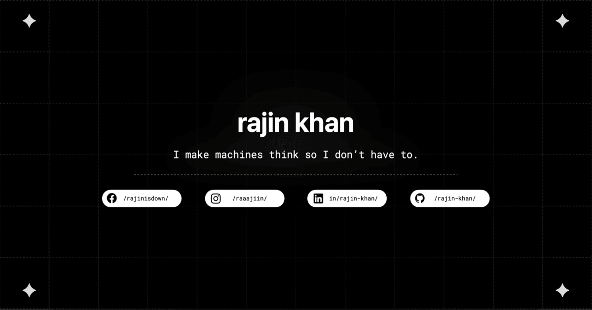 Rajin Khan | GenAI & Web Dev